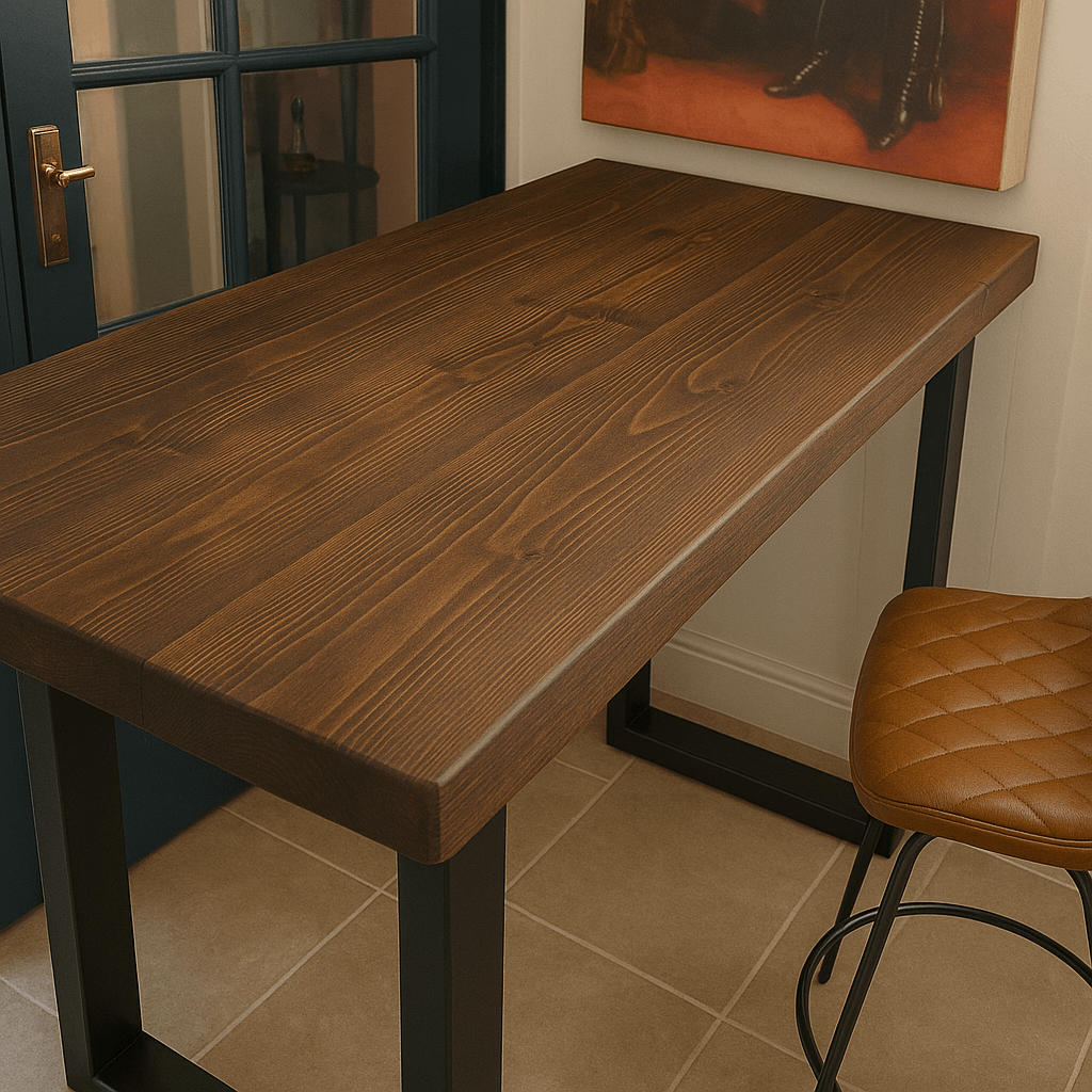 Chunky Rustic Breakfast Bar Table (Freestanding) – Ashford Blake