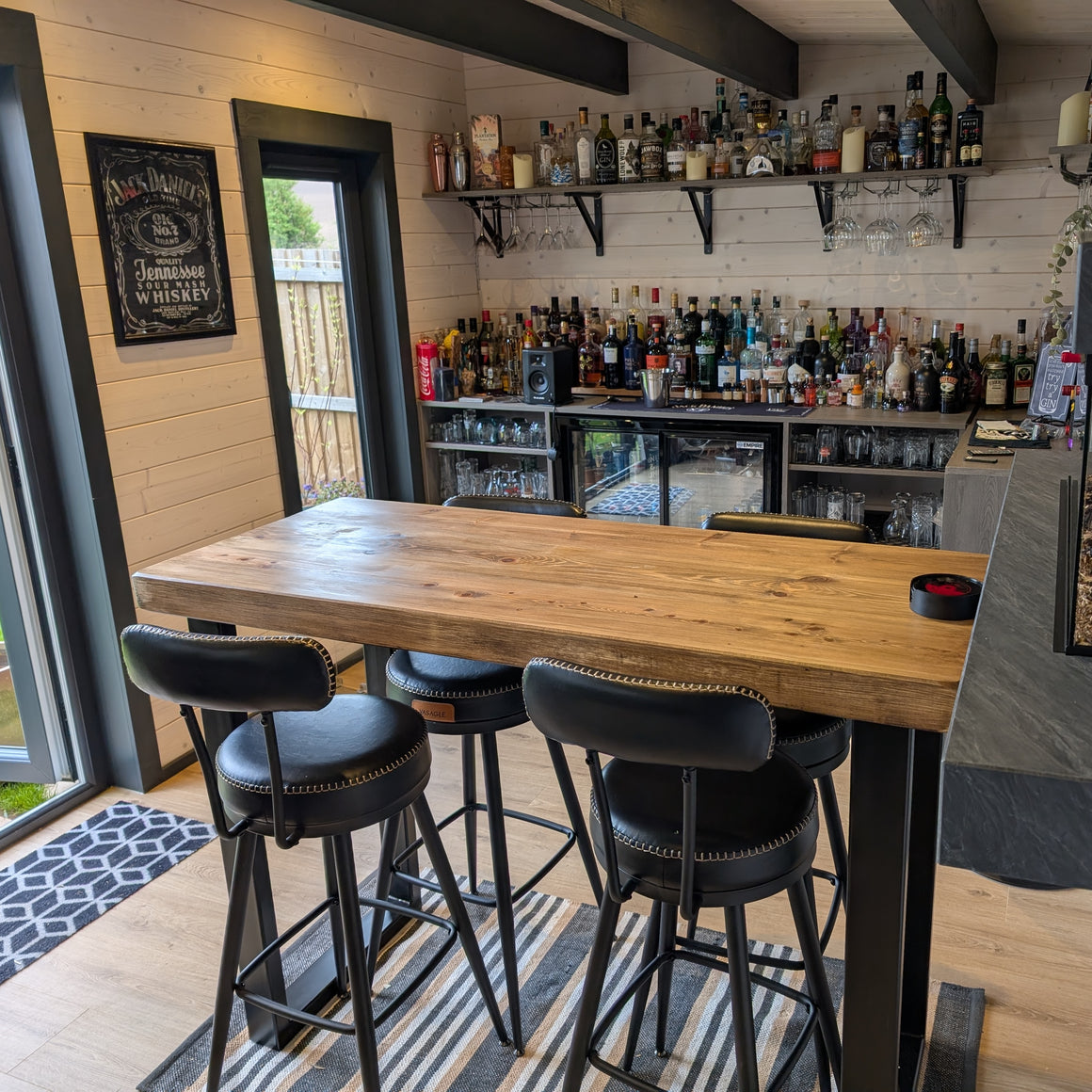 Chunky Rustic Breakfast Bar Table (Freestanding) – Ashford Blake