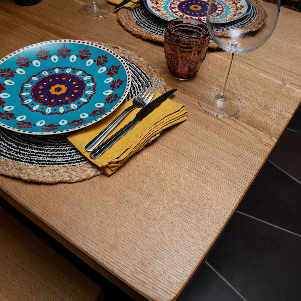 Solid Oak Dining Table - Ashford Blake