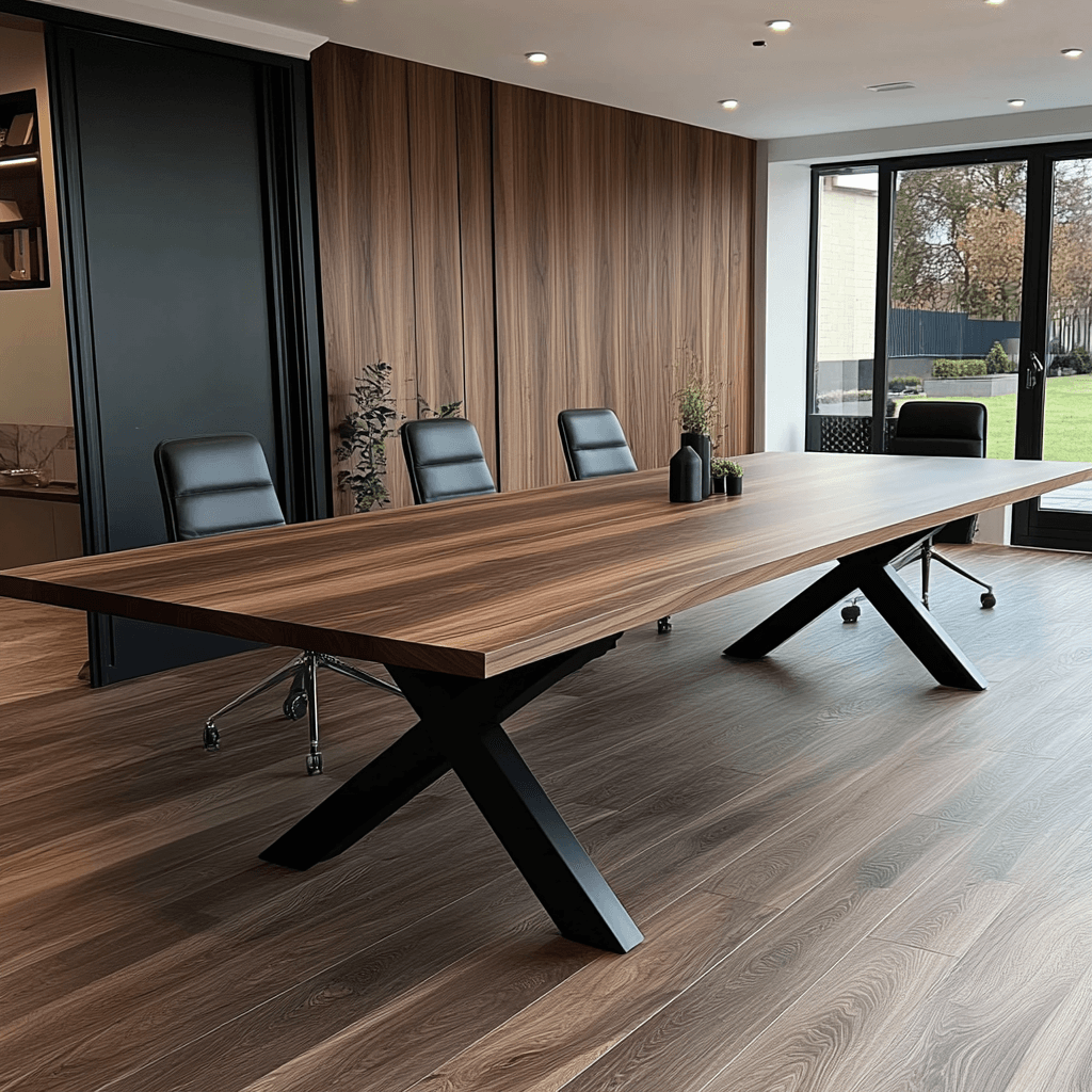 Solid Walnut Boardroom Conference Table – Ashford Blake