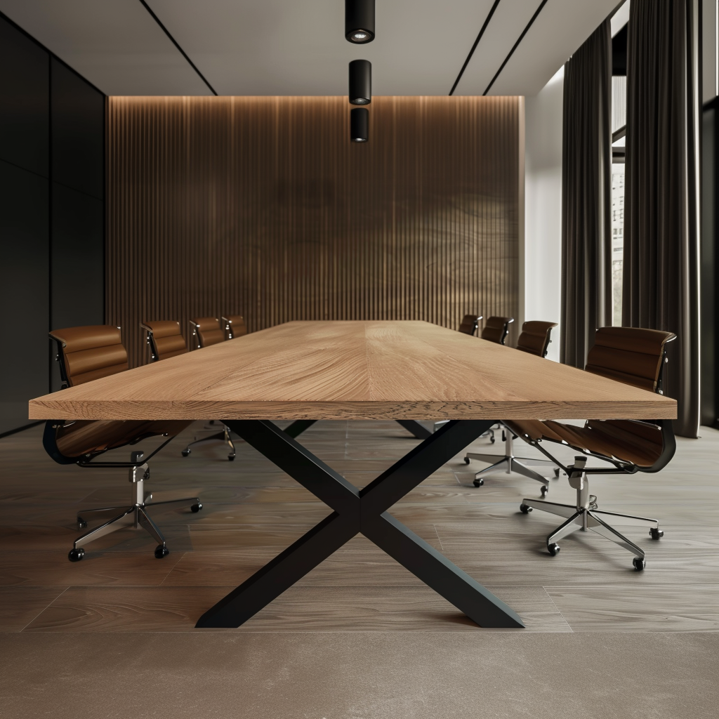 Solid Oak Boardroom Conference Table – Ashford Blake